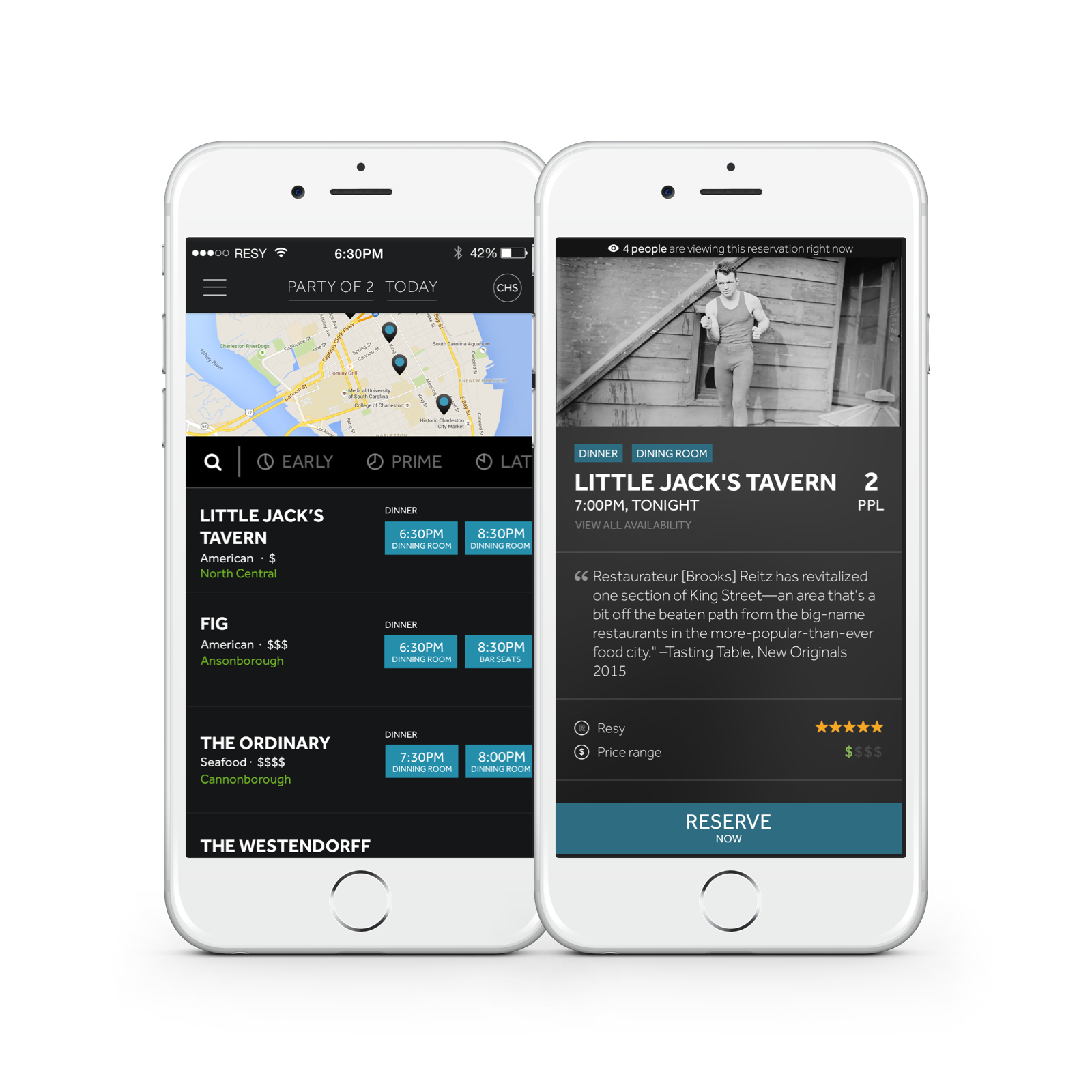 Resy is Now Live in Charleston, South Carolina! — Resy | Right This Way