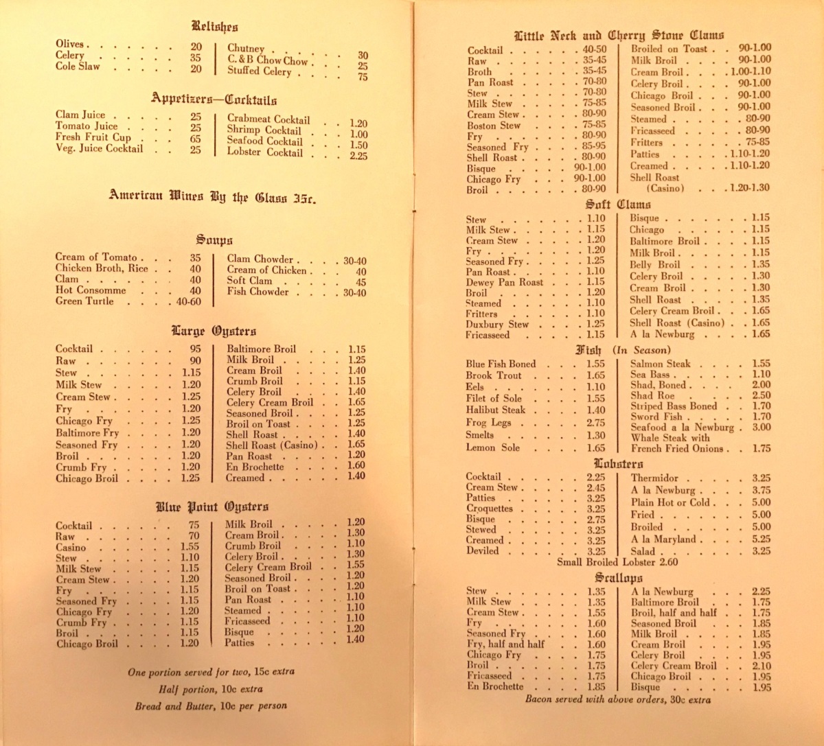 Gage & Tollner Through the Years, Via Its Menus — Resy | Right This Way