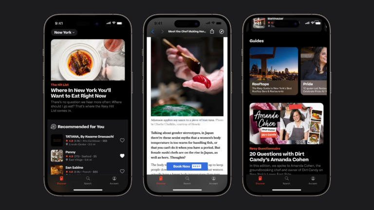 Resy Launches Discover Tab in iOS App — Resy | Right This Way